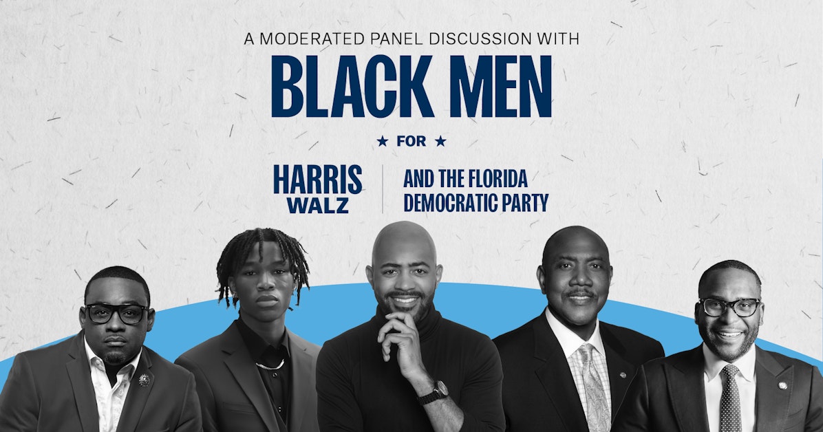 Gainesville: Black Men for Harris and the Florida Democratic Party ...
