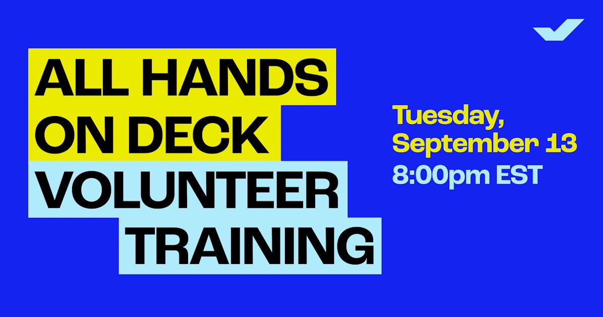 All Hands Volunteer Call: Getting Ready for National Voter Registration ...