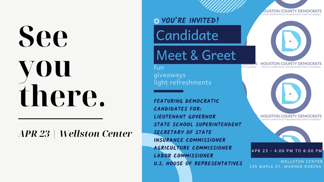 Houston County Democrats Meet the Candidates · Democratic Party of Georgia