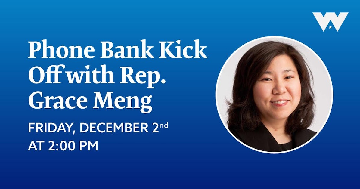 Phonebank Kickoff for Sen. Warnock with Congresswoman Grace Meng ...