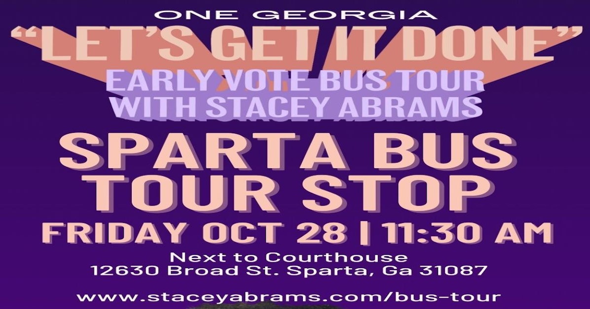 Sparta Let’s Get It Done Bus Tour Event · Mobilize