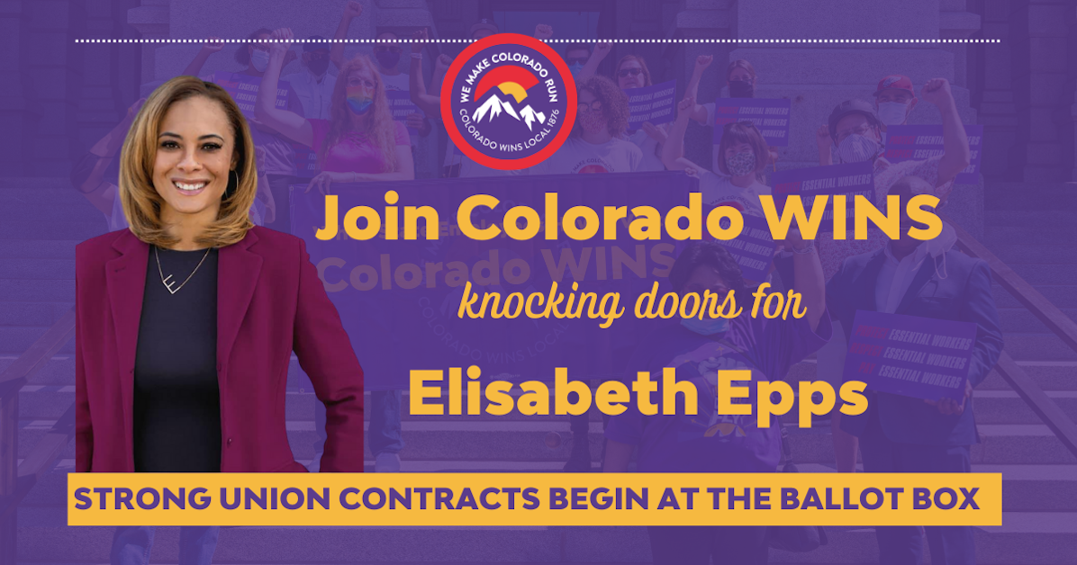 Colorado WINS Knocks Doors for Elisabeth Epps · Mobilize
