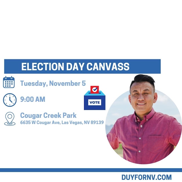 Election Day Canvass with Team Duy · Mobilize
