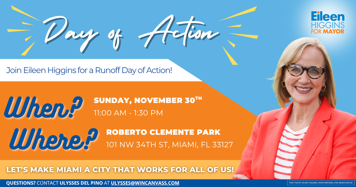 Day of Action in Wynwood with Eileen Higgins! · Eileen Higgins Campaign