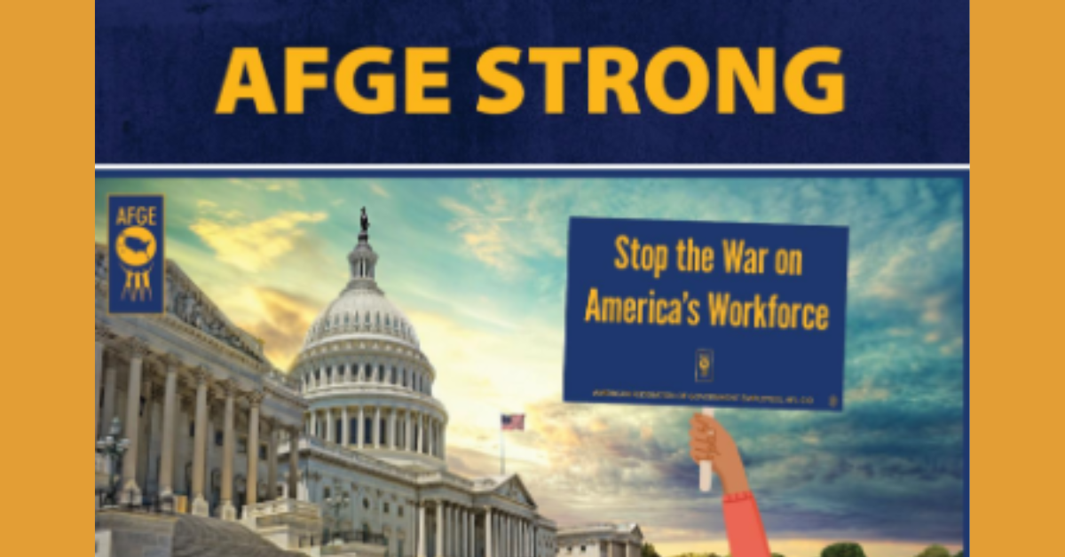 AFGE Rally at the Brooklyn VA to Save the Civil Service · AFL-CIO