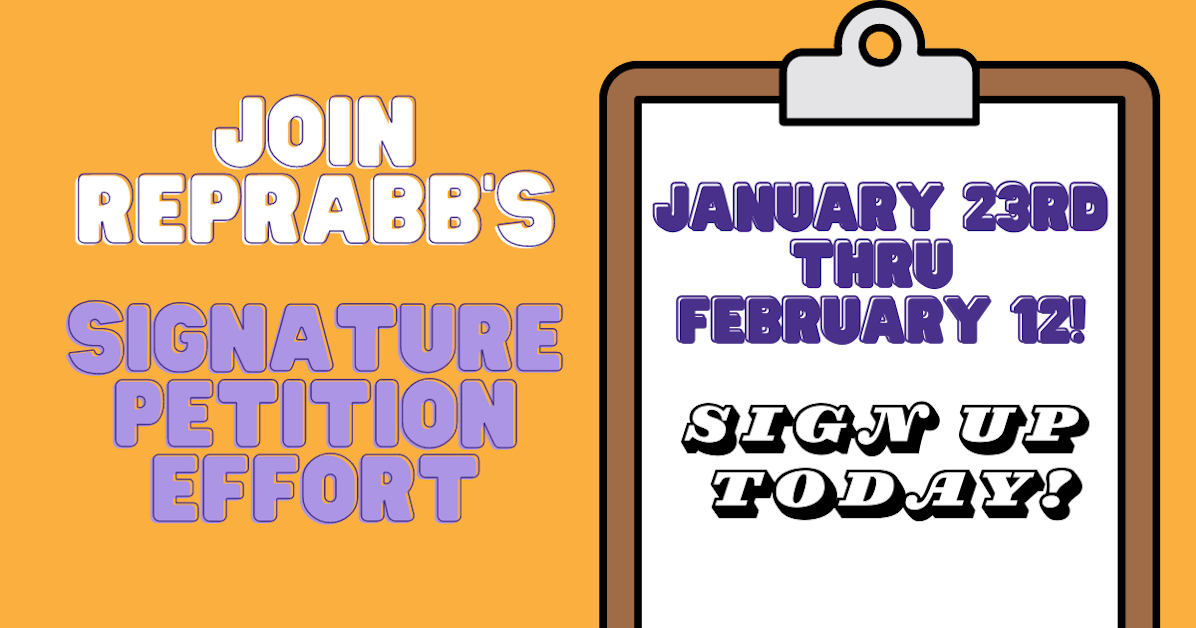 Onward to Victory: RepRabb Spring Primary Ballot Signature Collection ...