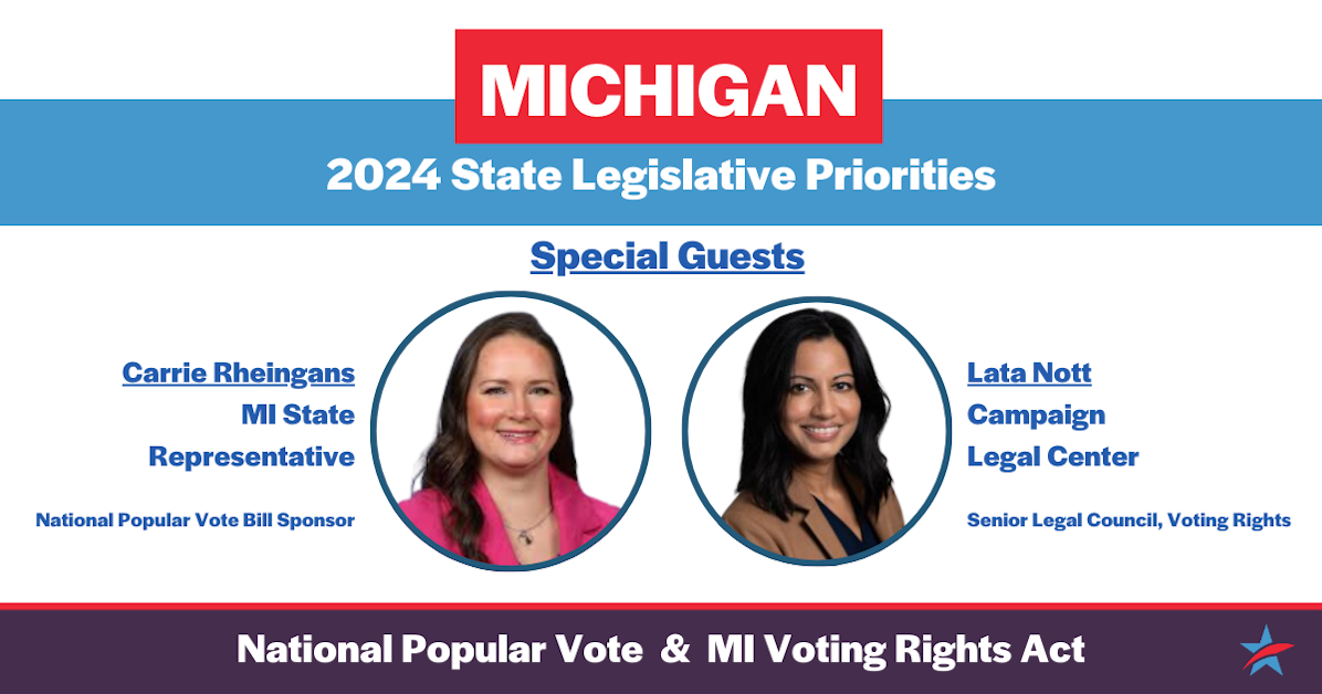 MICHIGAN: 2024 State Legislative Priorities - Part 1: NPV and VRA ...