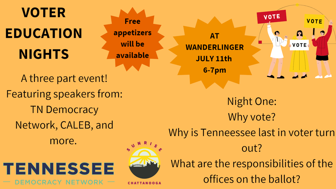 Voter Education Night with the Sunrise Movement · Mobilize
