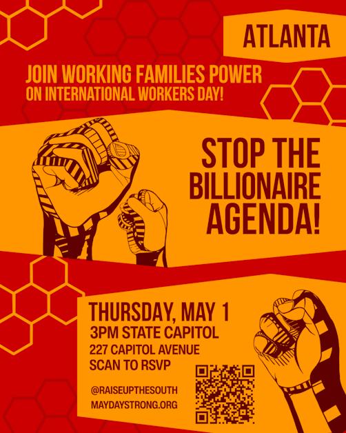 GA - May Day Rally - Latinos Unidos · May Day Strong