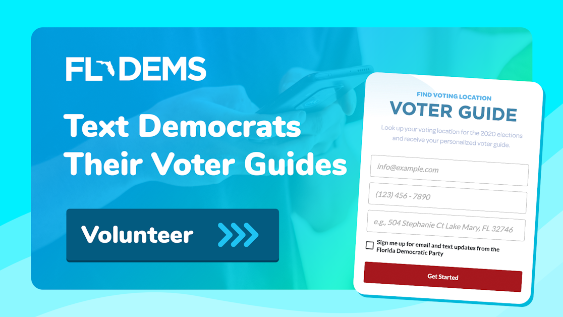 Text Florida Democrats Their Personalized Voting Guides · Leon County ...