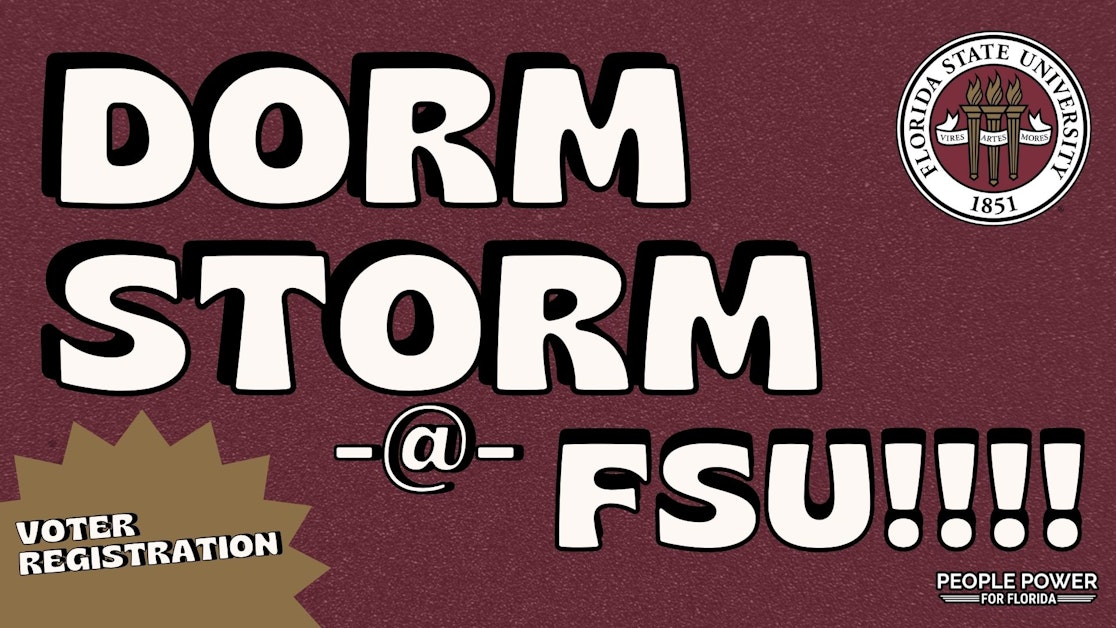 Voter Registration Dorm Storm @ FSU! · Mobilize