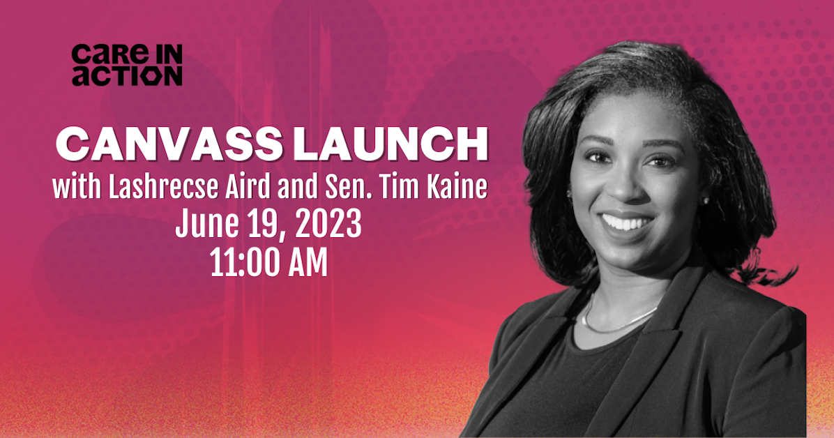 Canvass Launch with Lashrecse Aird & Tim Kaine · Mobilize
