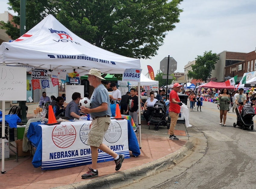 Cinco De Mayo Booth with NDP and DCDP · Nebraska Democratic Party