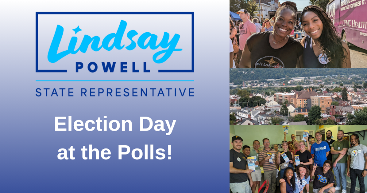 Team Powell Election Day Poll Greeting! · Lindsay Powell for PA House