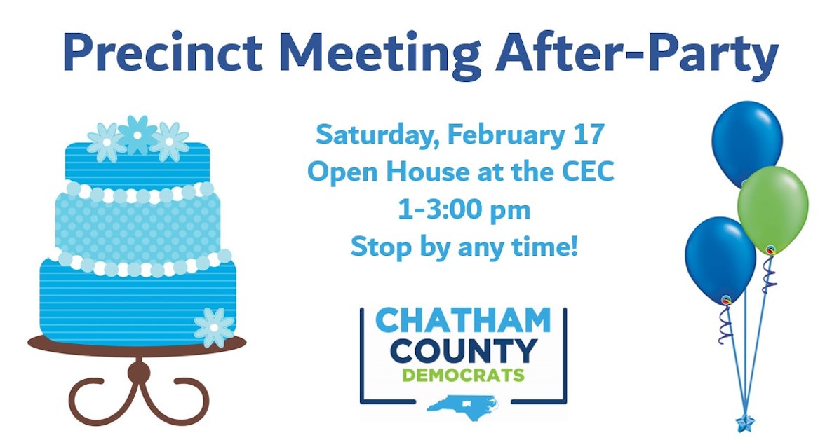 Precinct Meeting After-Party · North Carolina Democrats