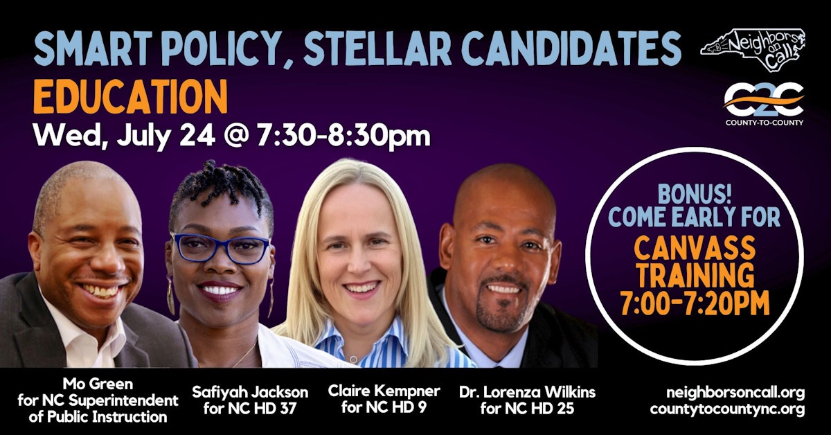 Smart Policy, Stellar Candidates: Education · County to County Campaign ...