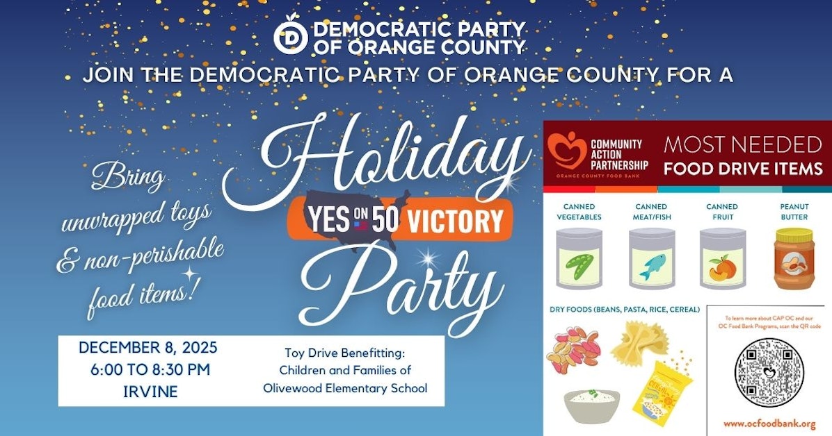 DPOC Holiday Victory Party and Food/Toy Drive · Democratic Party of ...