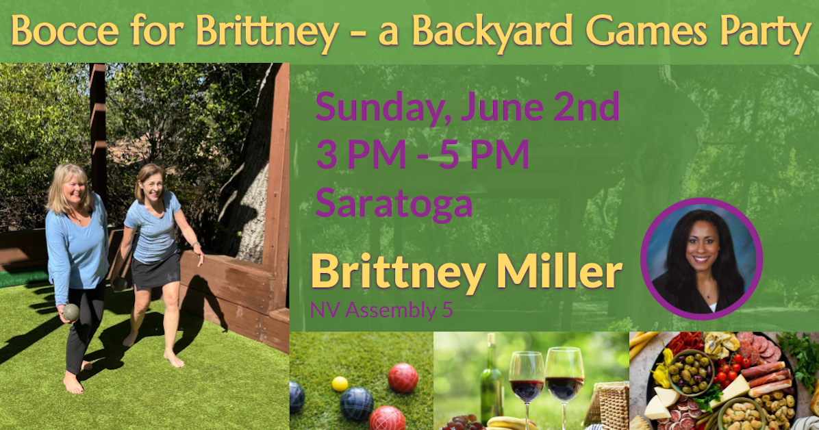 Bocce for Brittney! A Backyard Games Party · Sister District