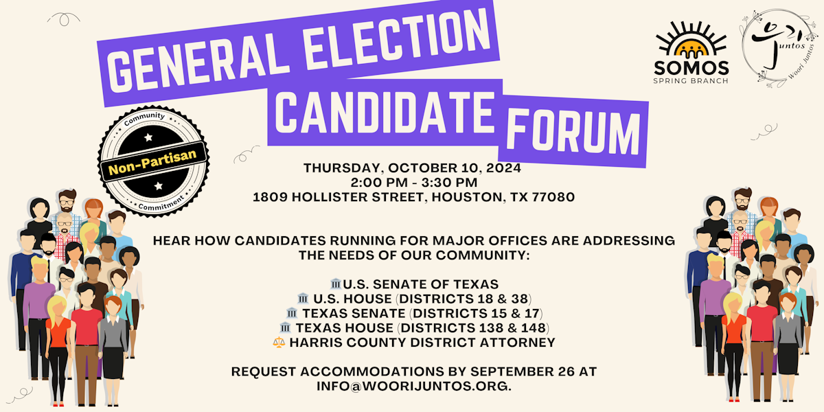 2024 Woori Juntos Non-Partisan General Election Candidate Forum · Woori ...