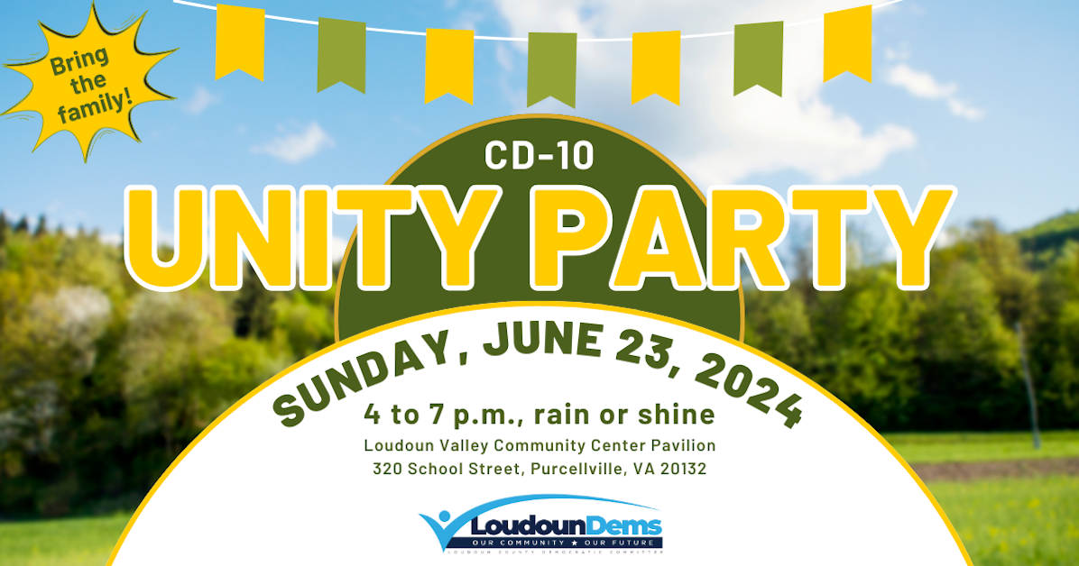 LCDC CD-10 Unity Party · Loudoun County Democratic Committee