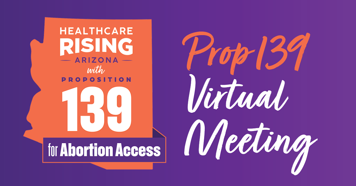 THURSDAY VIRTUAL MEETING for Yes on Prop 139! Southern Arizona · Mobilize