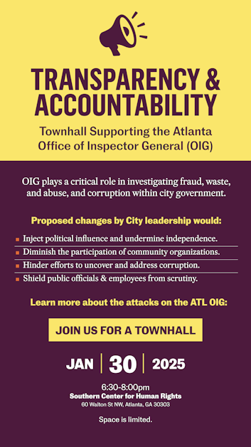 Townhall Supporting the Atlanta Office of Inspector General(OIG) · Mobilize