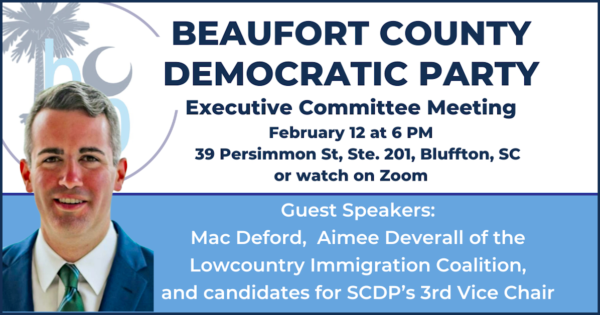 BCDP February Meeting with guests, Aimee Deverall, Lowcountry ...