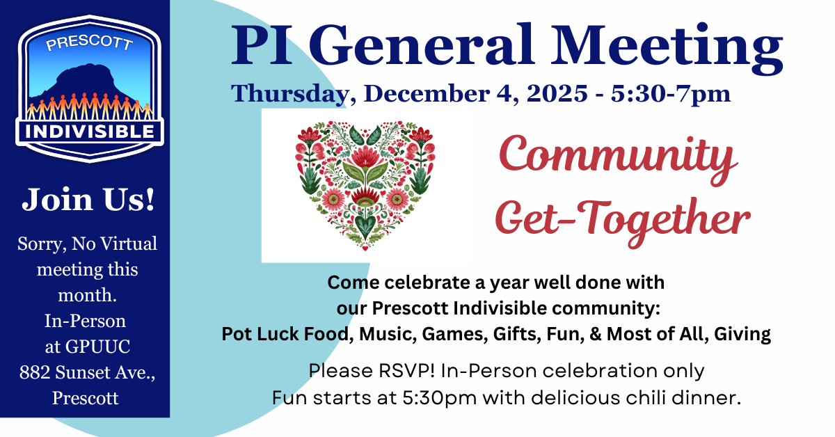 December 2025 General Meeting · Prescott Indivisible