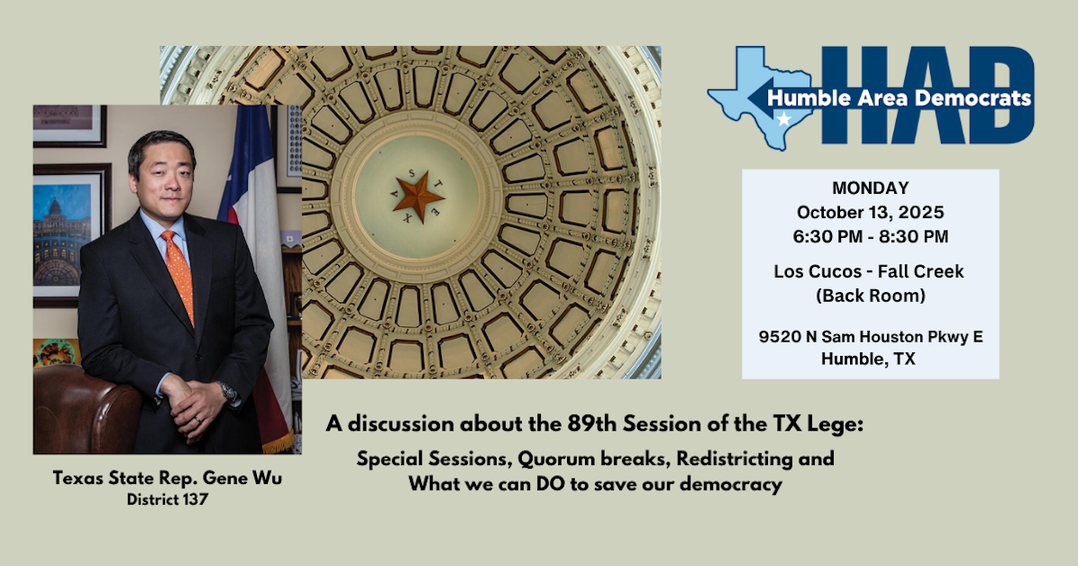 HAD – October Mtg – State Representative Gene Wu · Harris County ...