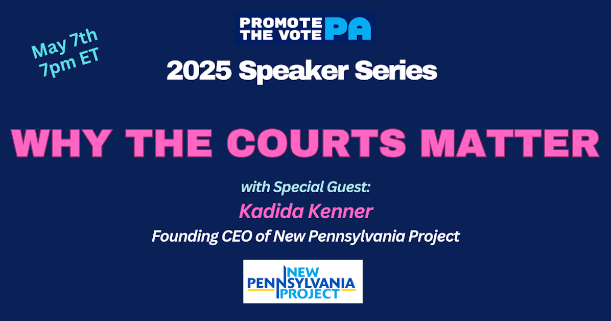 "Why The Courts Matter" Pennsylvania, with Kadida Kenner of New ...