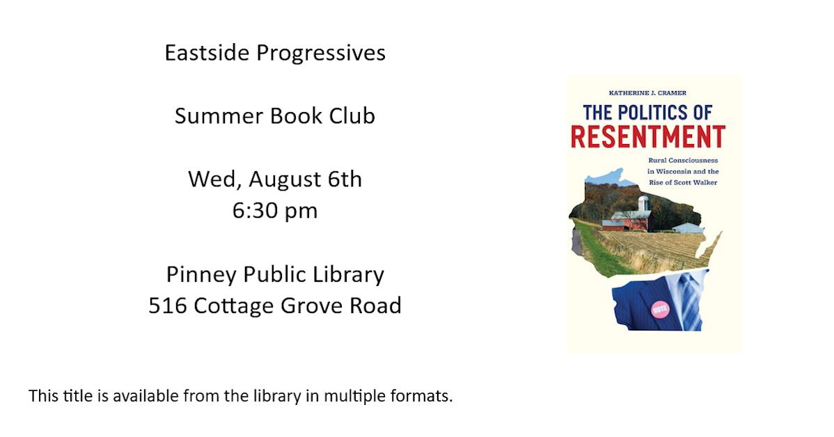 Read and Discuss 'Politics of Resentment' by Katherine Cramer with ...