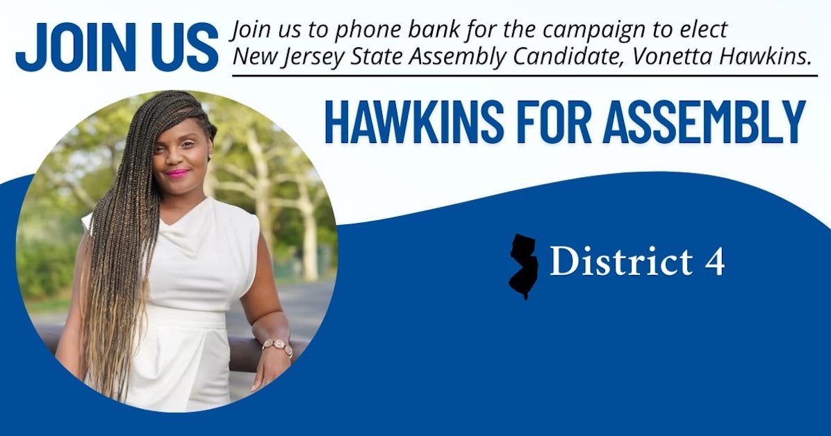 Phone Bank to Elect Vonetta Hawkins for New Jersey State Assembly ...