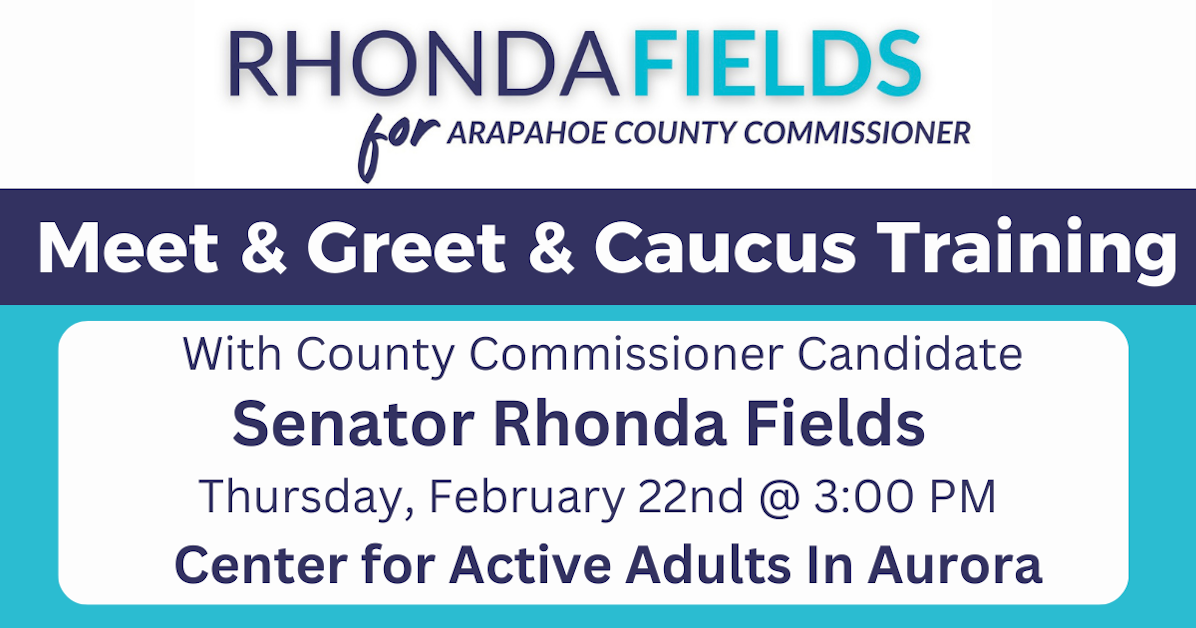 Meet & Greet & Caucus Training W/ Sen. Rhonda Fields · Mobilize