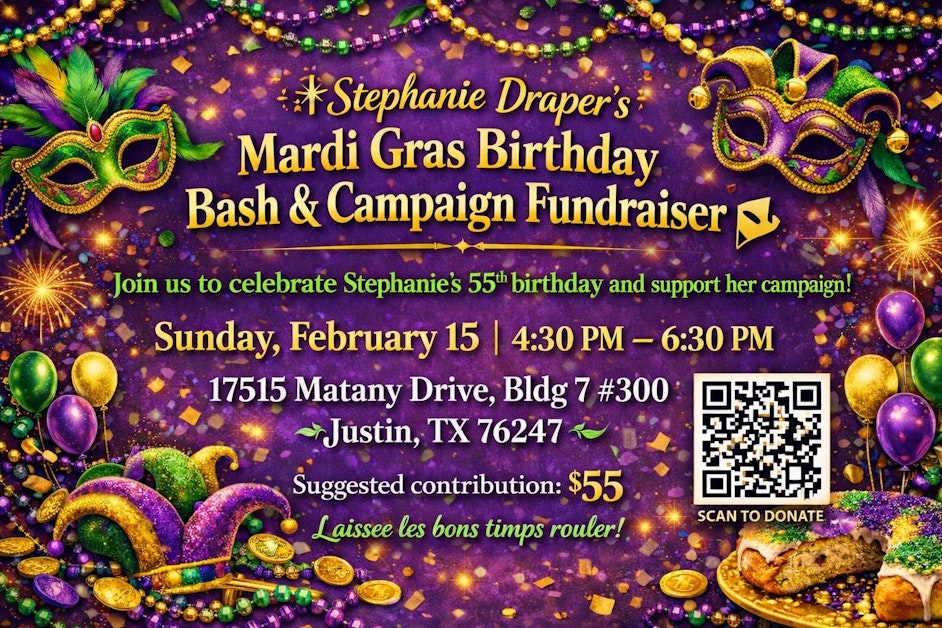 Stephanie Draper’s Mardi Gras Birthday Bash & Campaign Fundraiser ...