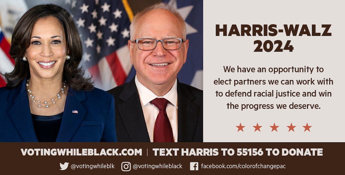 "Color Of Change PAC" PA Textathon For Harris/Walz For President · Mobilize