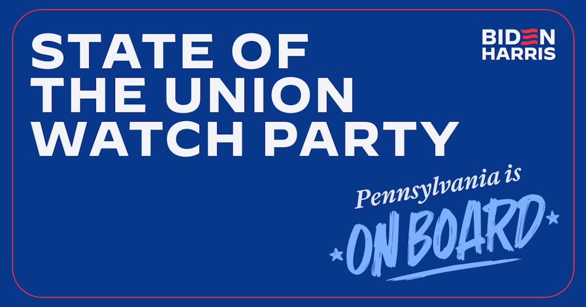 Lancaster County Democrats SOTU Watch Party · PA Democratic Party