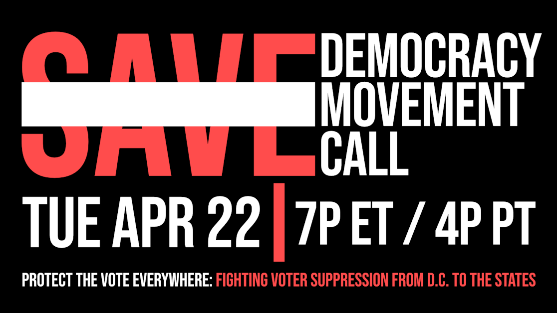 Democracy Movement Call · Light for Our Democracy