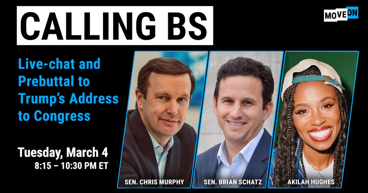 Calling BS: Live-chat and Prebuttal to Trump's Address · Mobilize