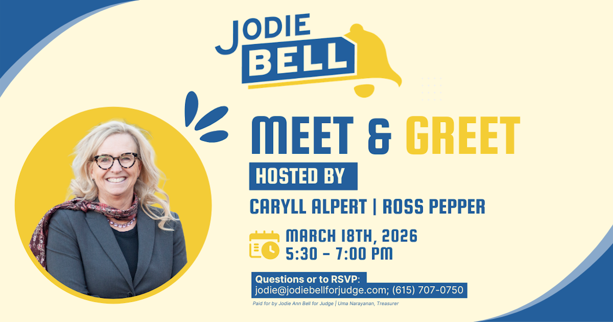 Jodie Bell for Judge Meet & Greet hosted by Caryll Alpert & Ross Pepper ...