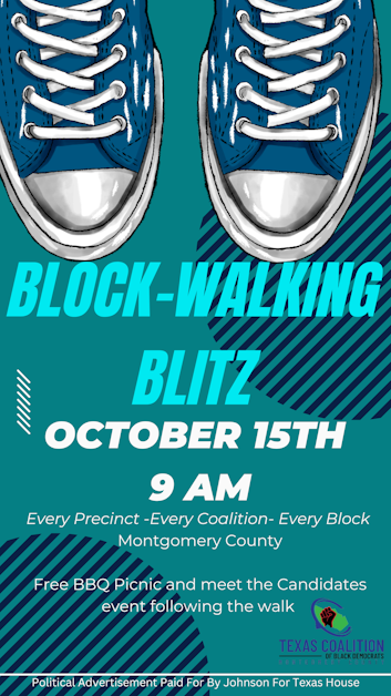 Copy of: Block-walking Blitz · Johnson For Texas House