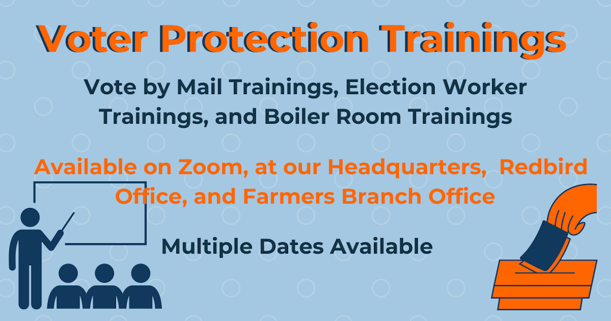 Election Worker Training - Virtual · Dallas County Democratic Party