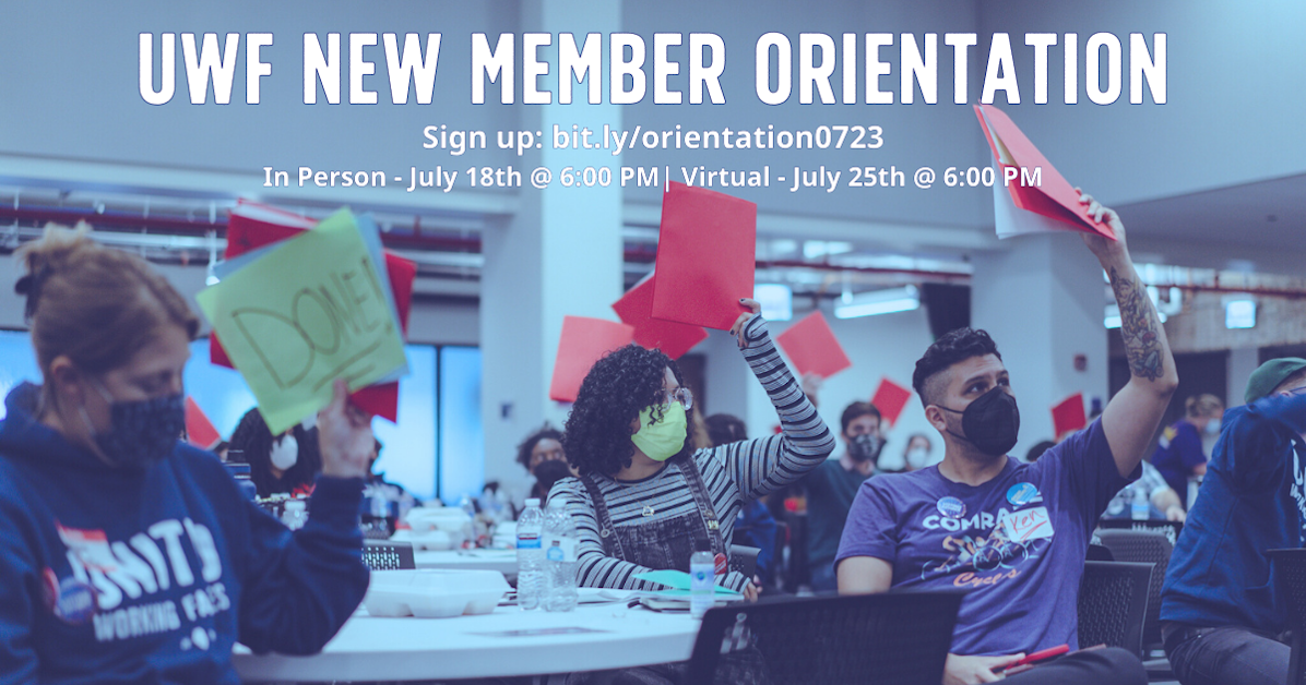New Member Orientation (Virtual) · United Working Families