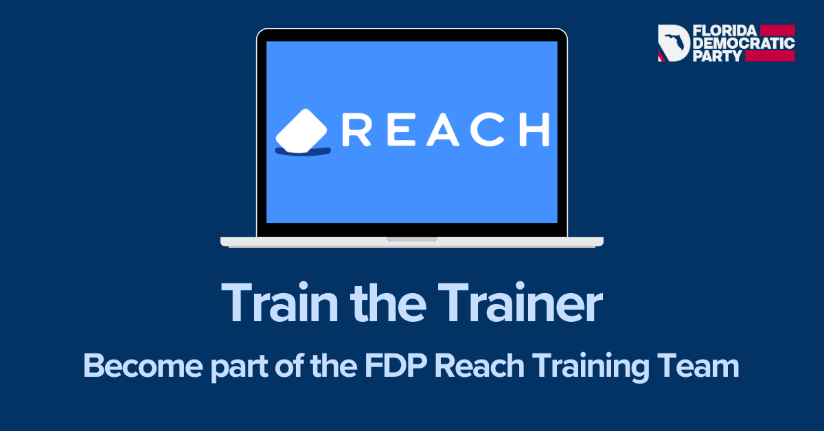 Train the Trainer: Reach for Voter Registration & Community Canvassing ...