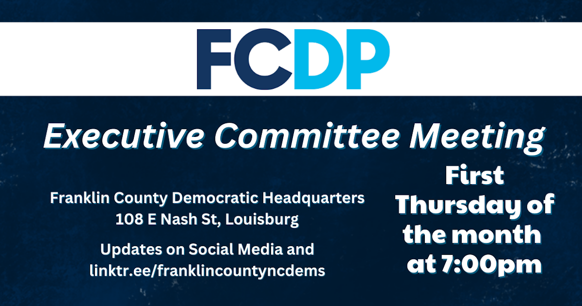 Franklin County Democratic Party Executive Committee Meeting · North ...