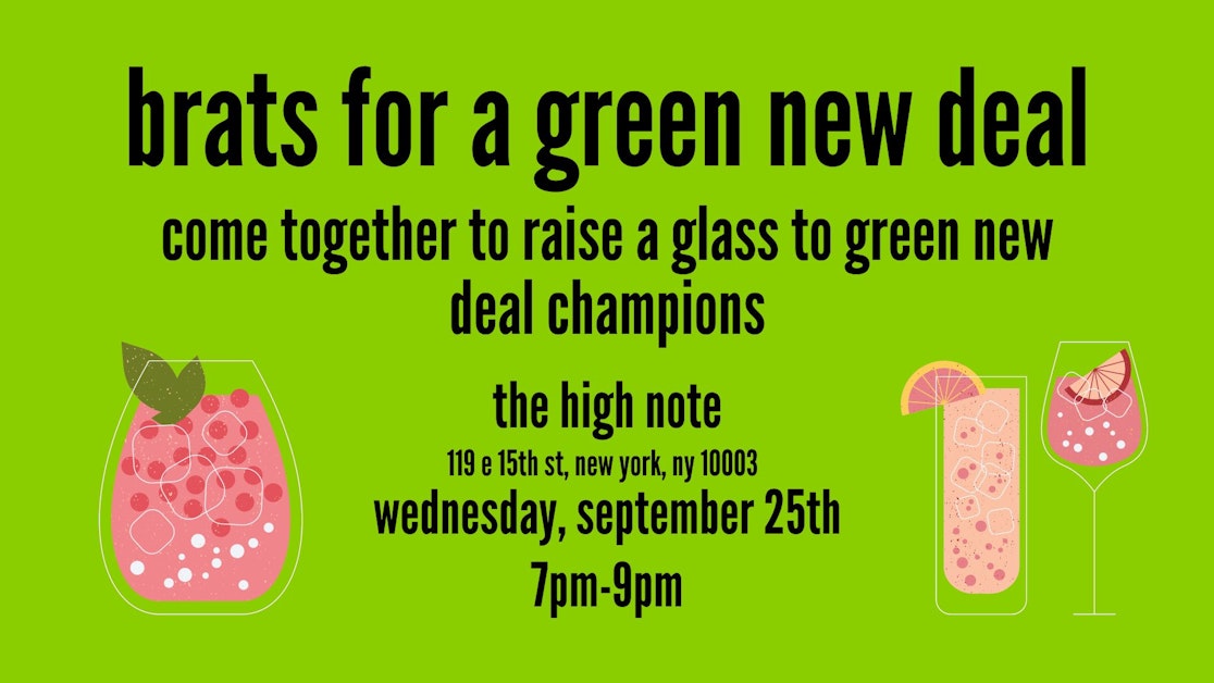 Brats for a Green New Deal Happy Hour! · Lead Locally