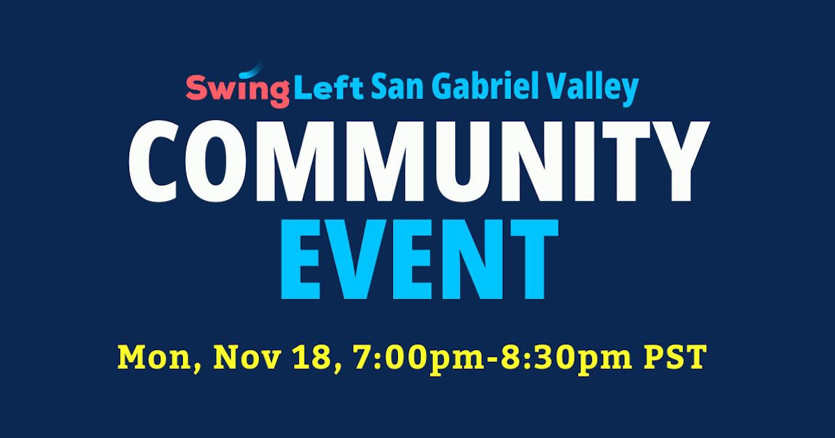 A Time To Heal for the SL SGV Community: Listen and Share · Mobilize