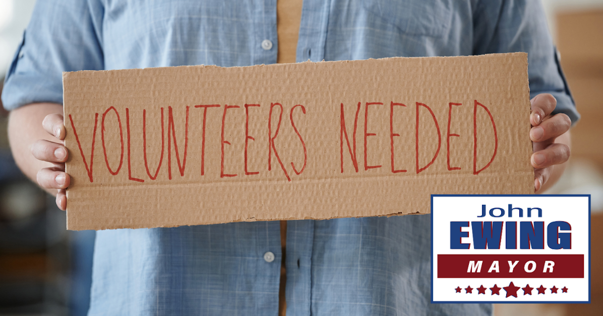 John Ewing for Mayor Yard Signs · Mobilize