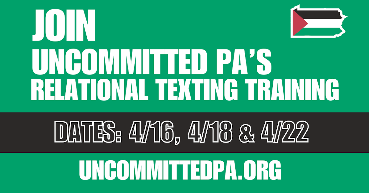 Uncommitted PA Relational Textbank · Pennsylvania Stands Up