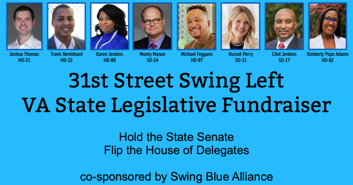 Swing Blue co-sponsors 31st Street Swing Left Fundraiser: Protect ...