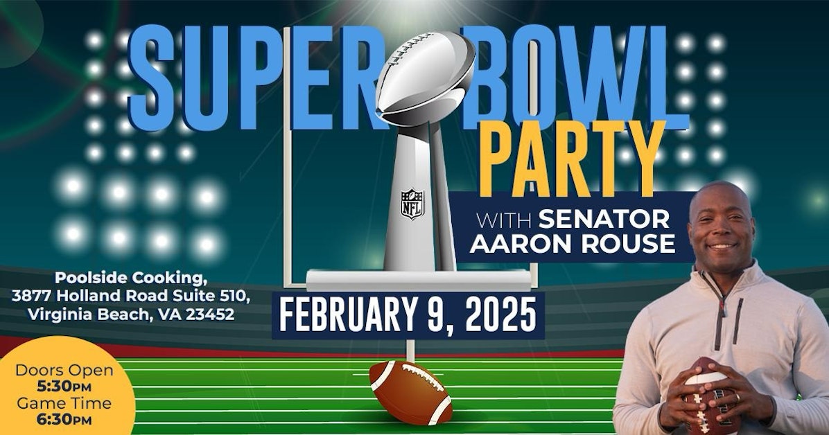 Join Senator Aaron Rouse for a Super Bowl Sunday Watch Party! · Mobilize